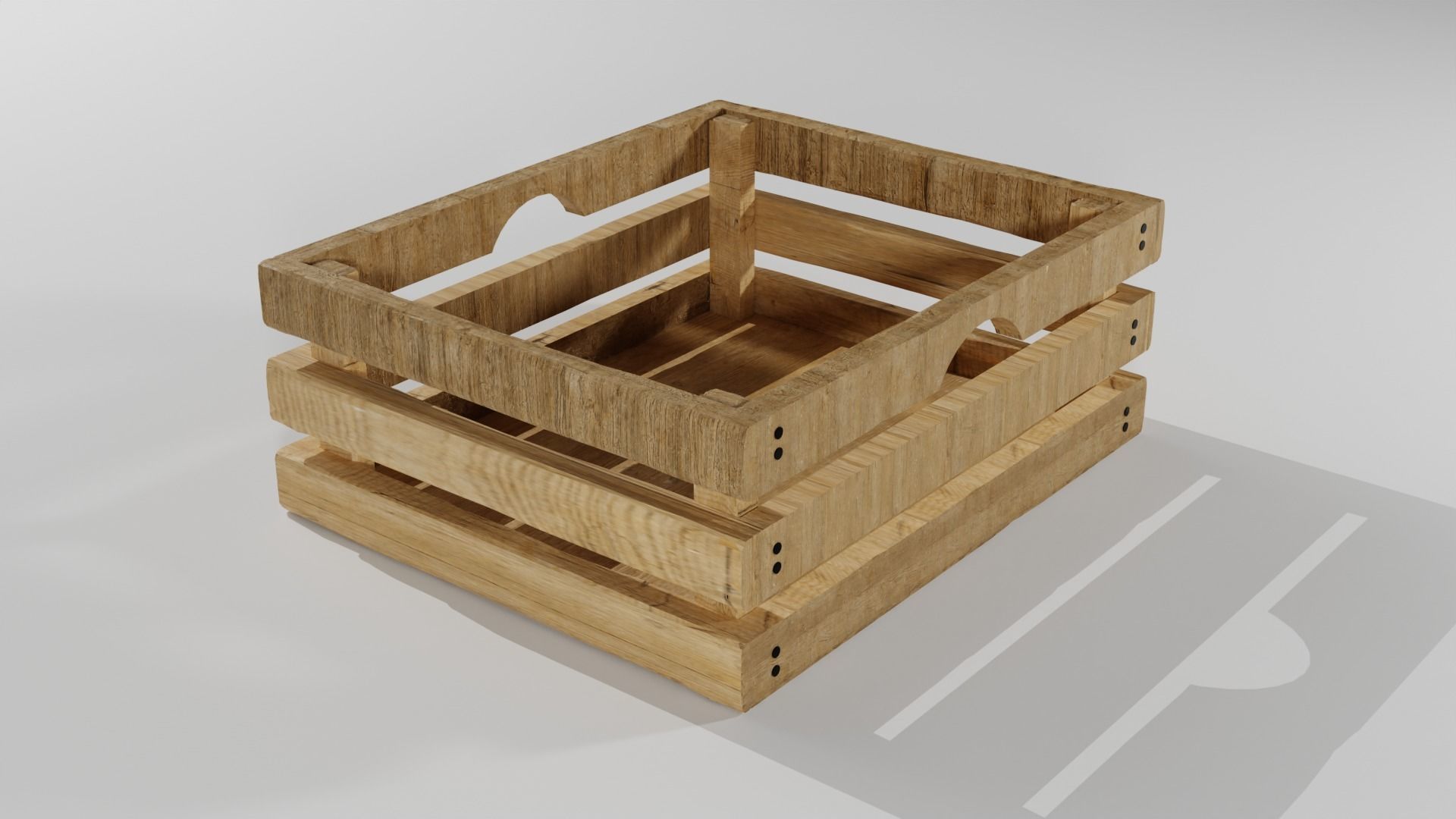3D model Realistic Wooden Crate 3D Model VR / AR / low-poly | CGTrader