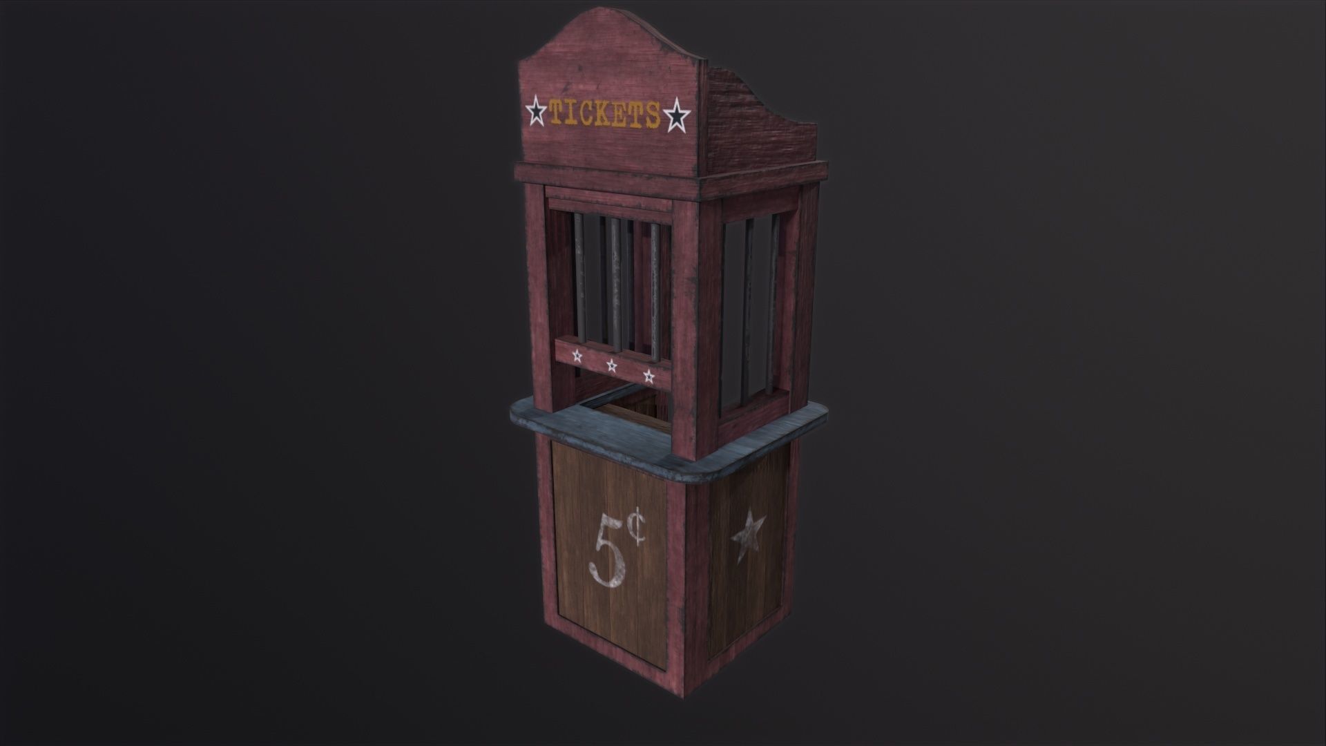 3D model circus ticket stall 3D Model VR / AR / low-poly | CGTrader