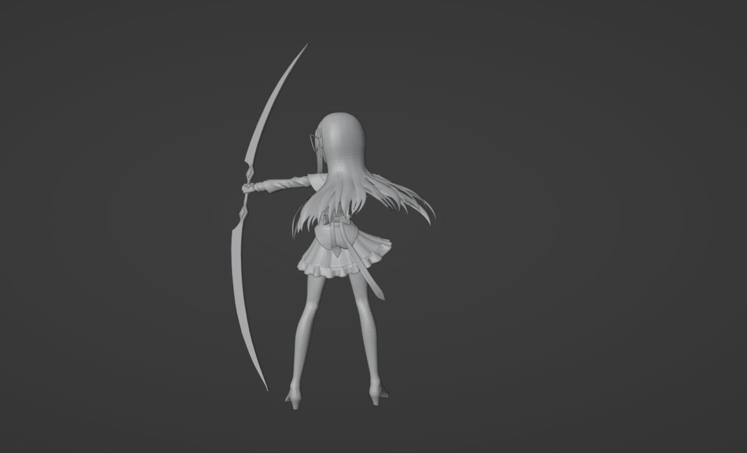 Anime Character - Homura 3D model | CGTrader