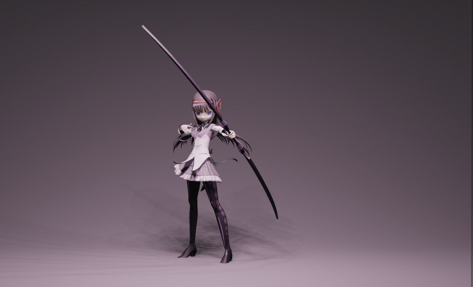 Anime Character - Homura 3D model | CGTrader