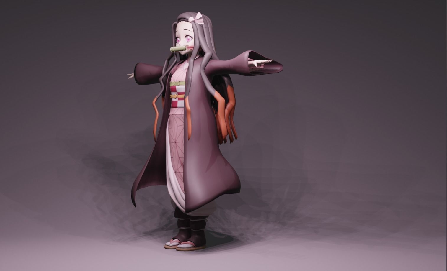 Anime Character - Kamado Nezuko 3D model | CGTrader
