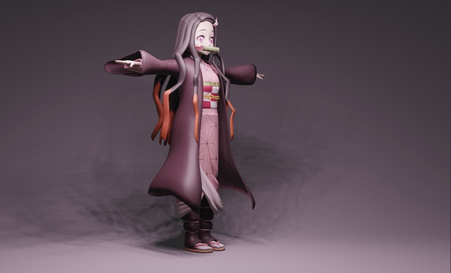 Anime Character - Kamado Nezuko 3D model | CGTrader