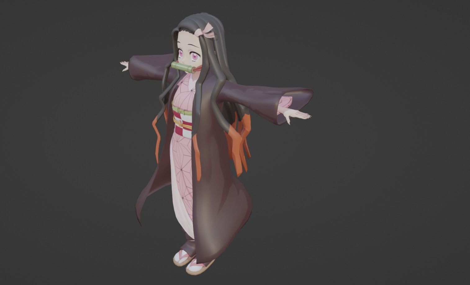 Anime Character - Kamado Nezuko 3D model | CGTrader