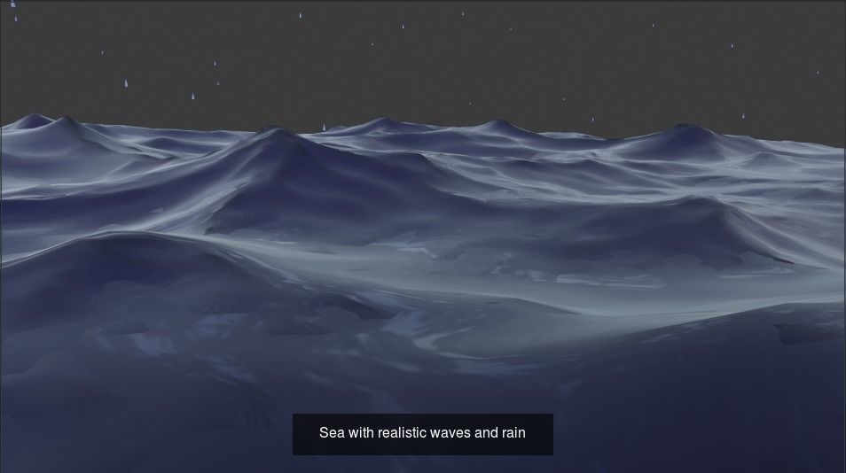 3D Model Collection Sea with waves and fish VR / AR / low-poly | CGTrader