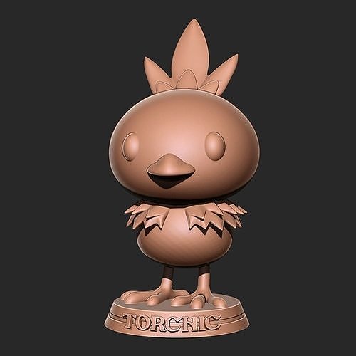 Torchic - Pokemon 3D model 3D printable | CGTrader