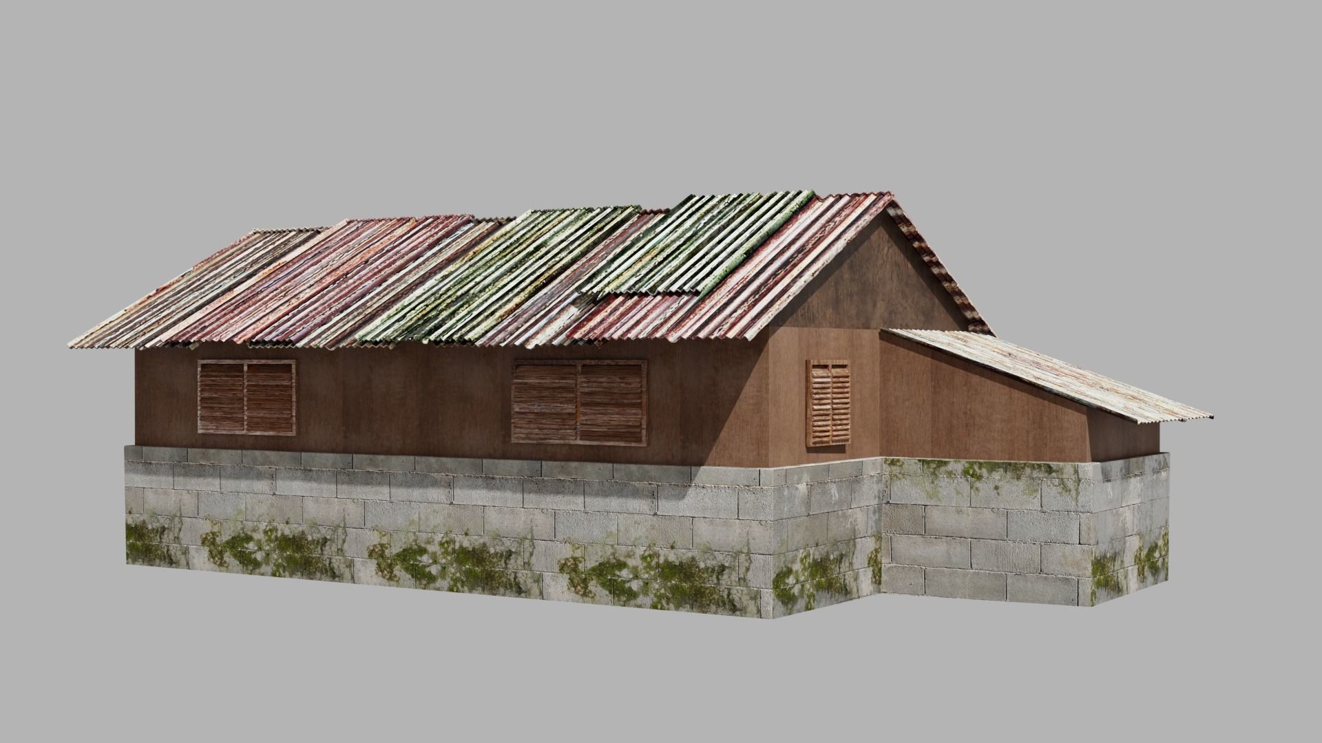 3D model ORDINARY ASIAN HOUSE VR / AR / low-poly | CGTrader