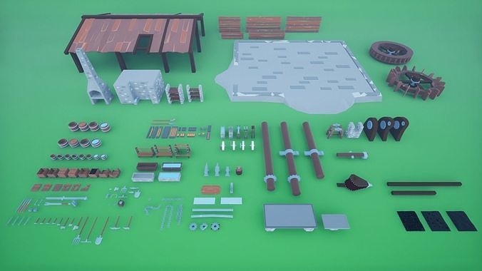 3D model Forge VR / AR / low-poly | CGTrader
