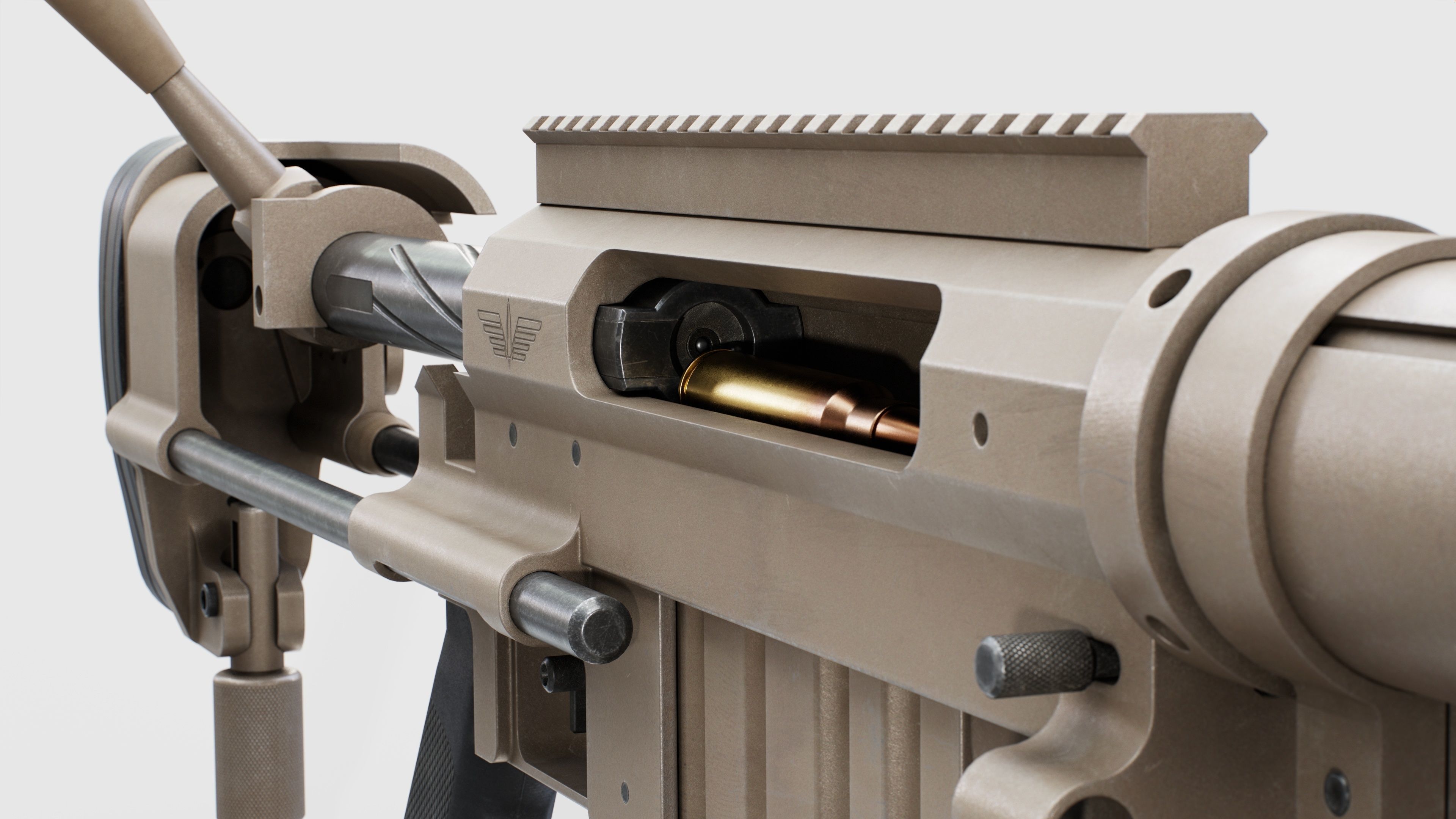 3D model CheyTac M200 Intervention Sniper Rifle VR / AR / low-poly ...
