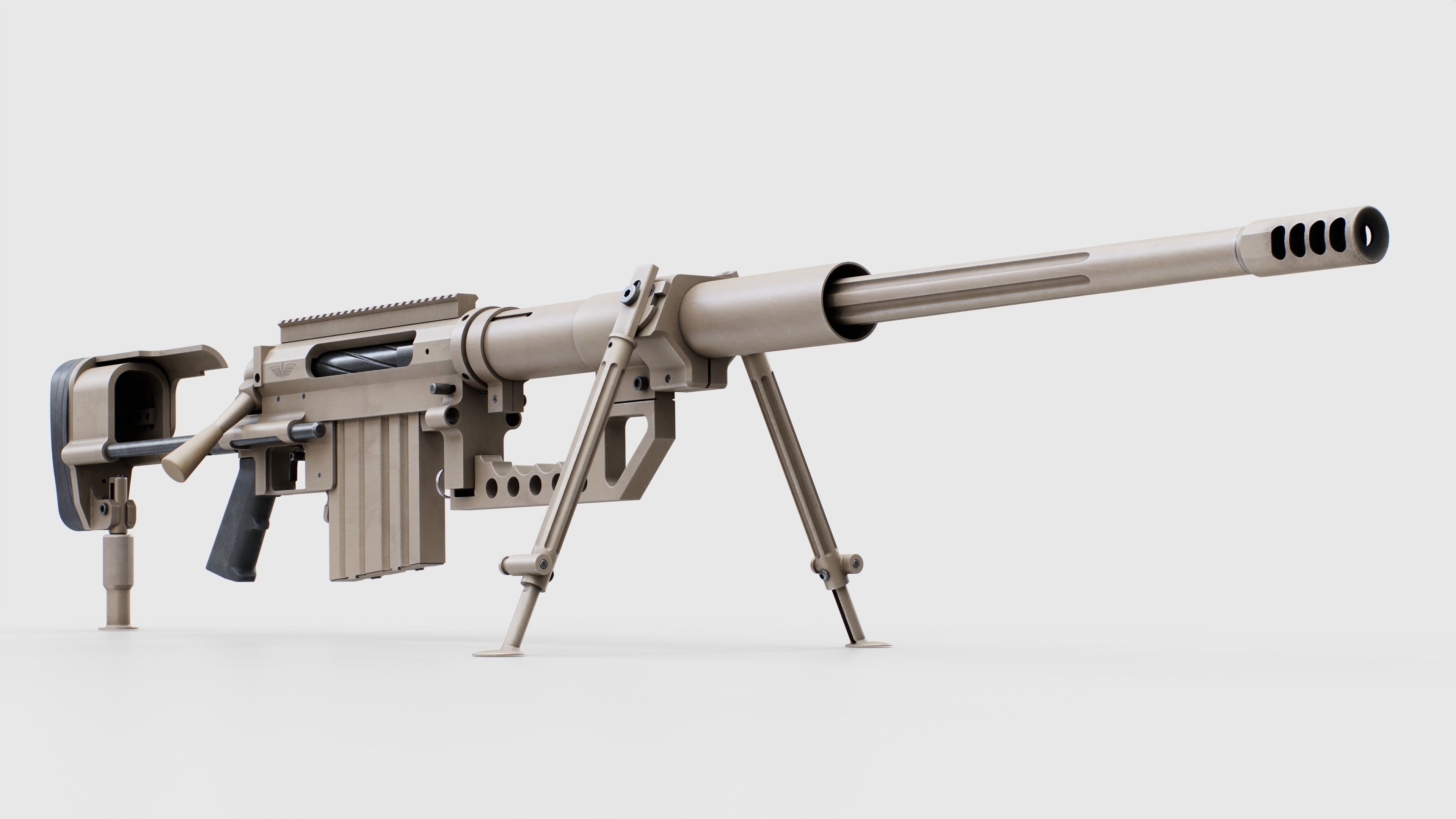 3D model CheyTac M200 Intervention Sniper Rifle VR / AR / low-poly ...