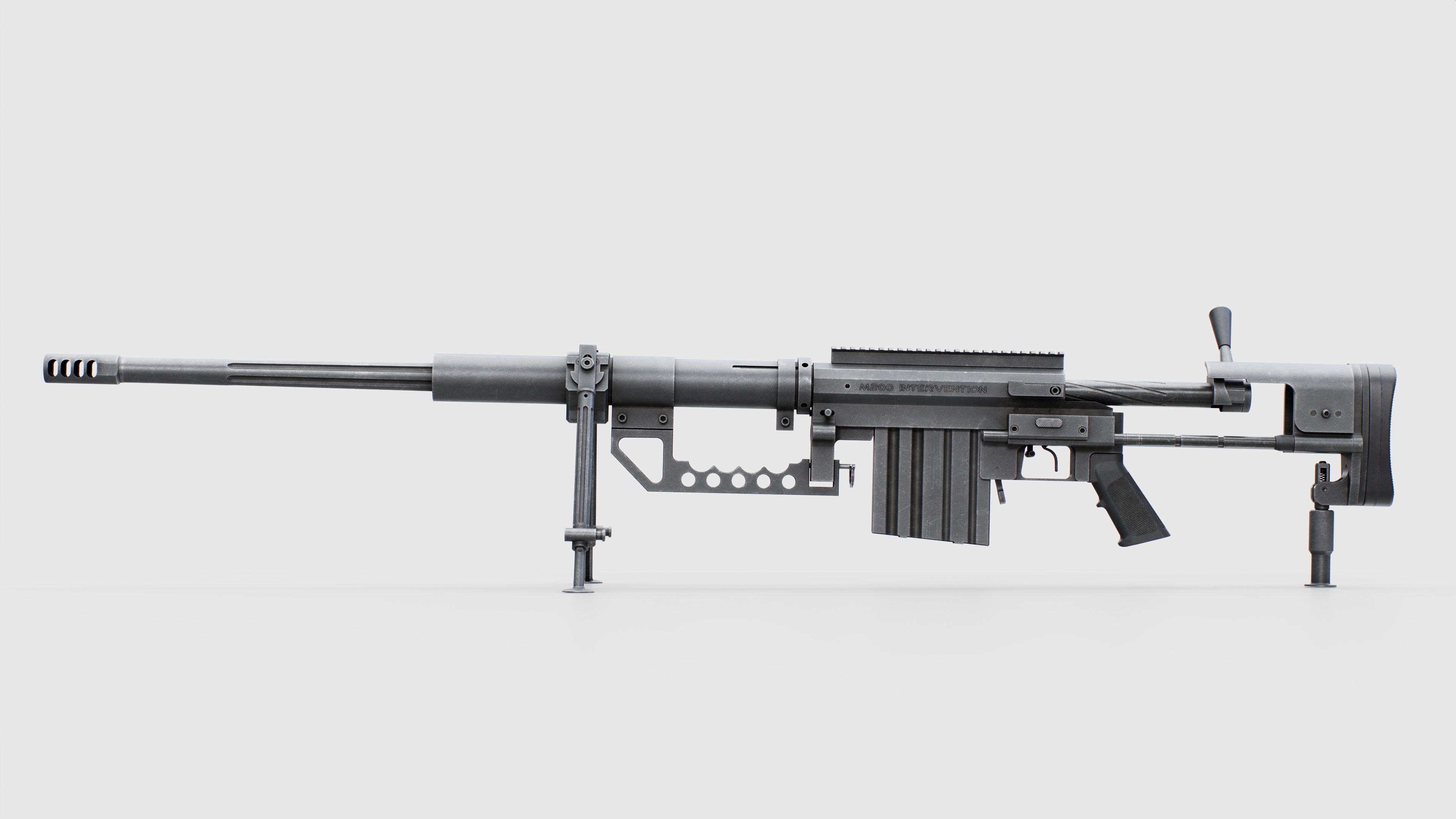3D model CheyTac M200 Intervention Sniper Rifle VR / AR / low-poly ...