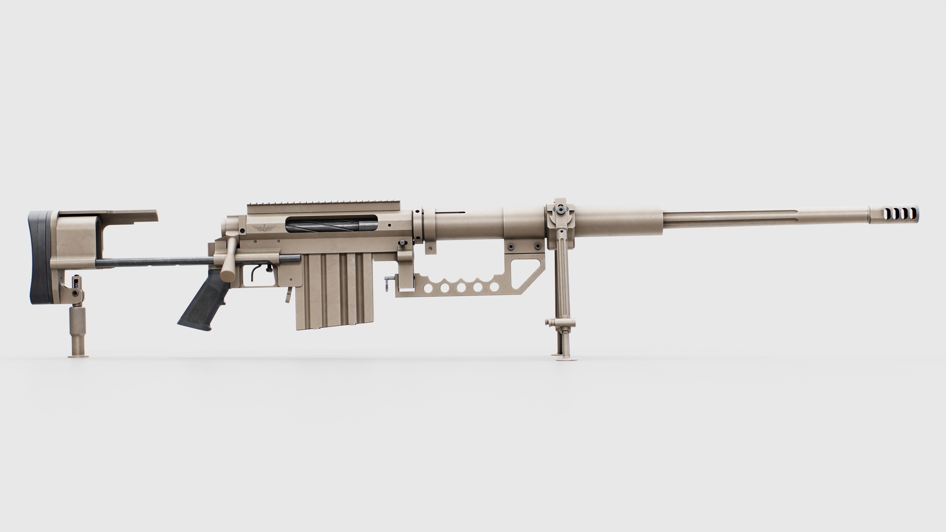 3D model CheyTac M200 Intervention Sniper Rifle VR / AR / low-poly ...