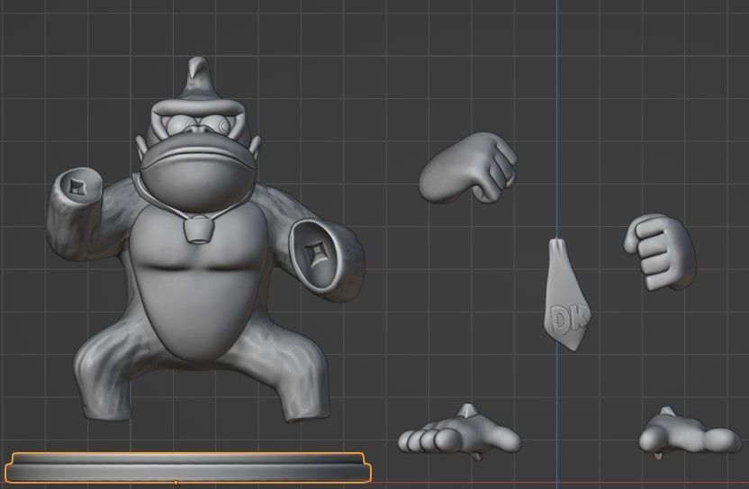 Donkey Kong for printing 3D model 3D printable | CGTrader