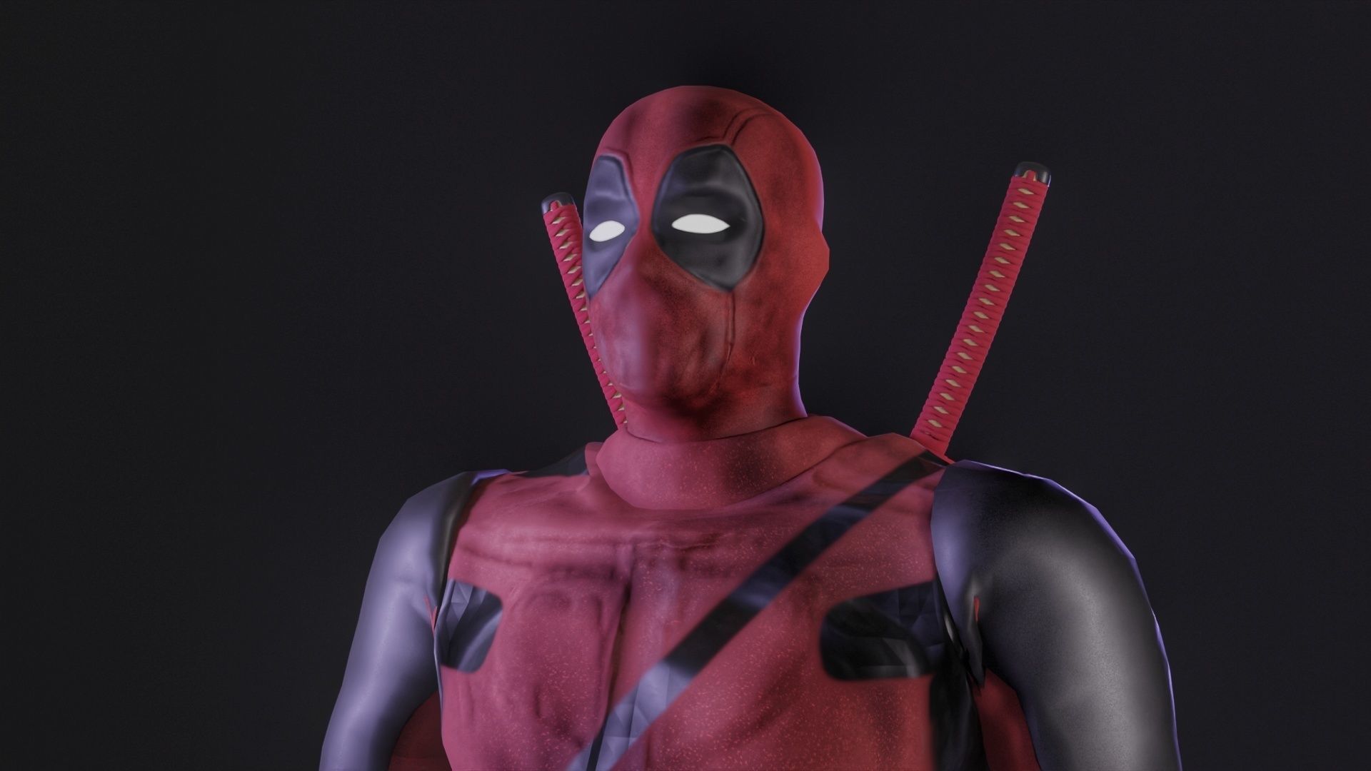 Deadpool 3D model rigged | CGTrader
