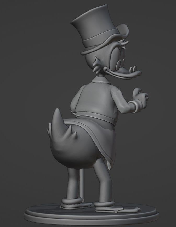 Scrooge Mc Duck for printing 3D model 3D printable | CGTrader