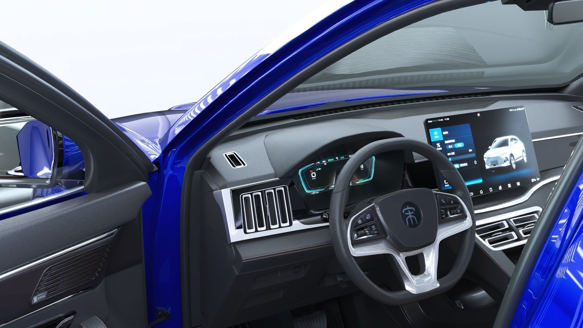 3D model BYD SONG PLUS DM-i AWD 2022 with interior VR / AR / low-poly ...