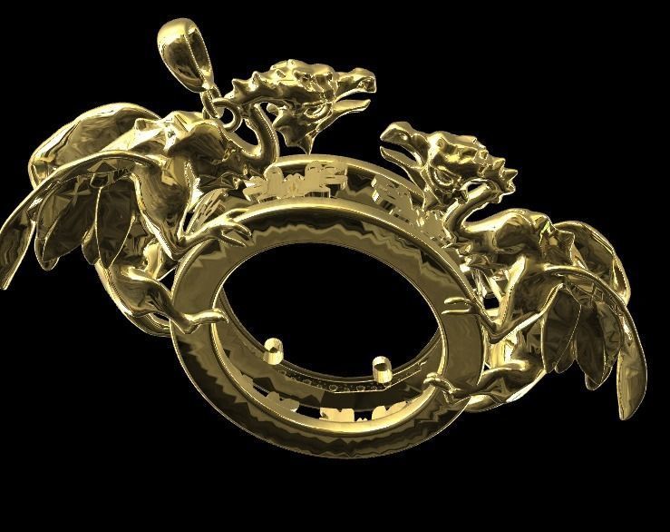 Basilisk Pendant 3d Model 3d Printable Cgtrader