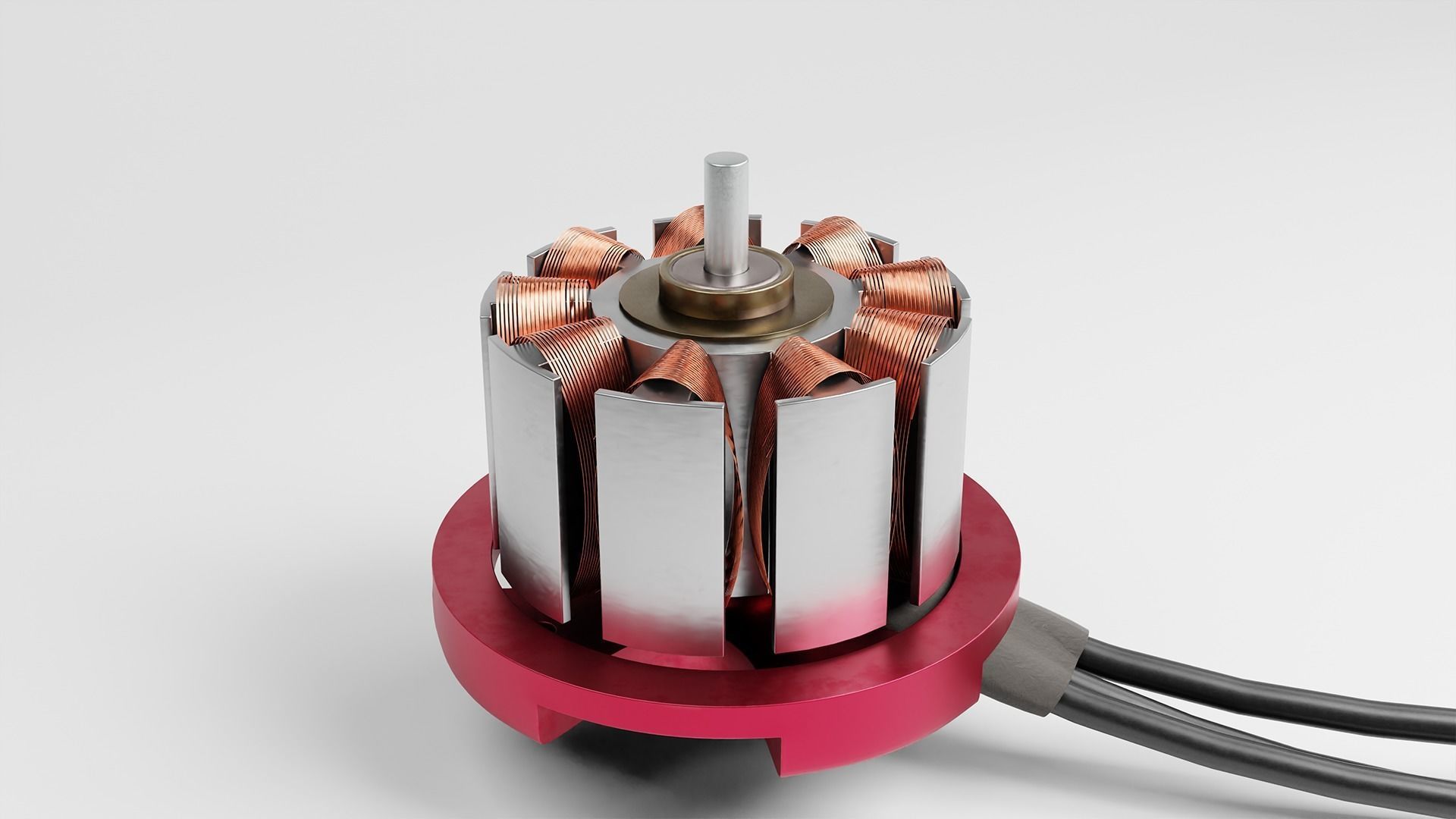 Quad Copter Motor 3D model rigged | CGTrader