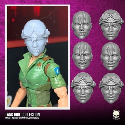 Tank Girl Collection Fan Art Heads Collection 3D printable File 3D ...