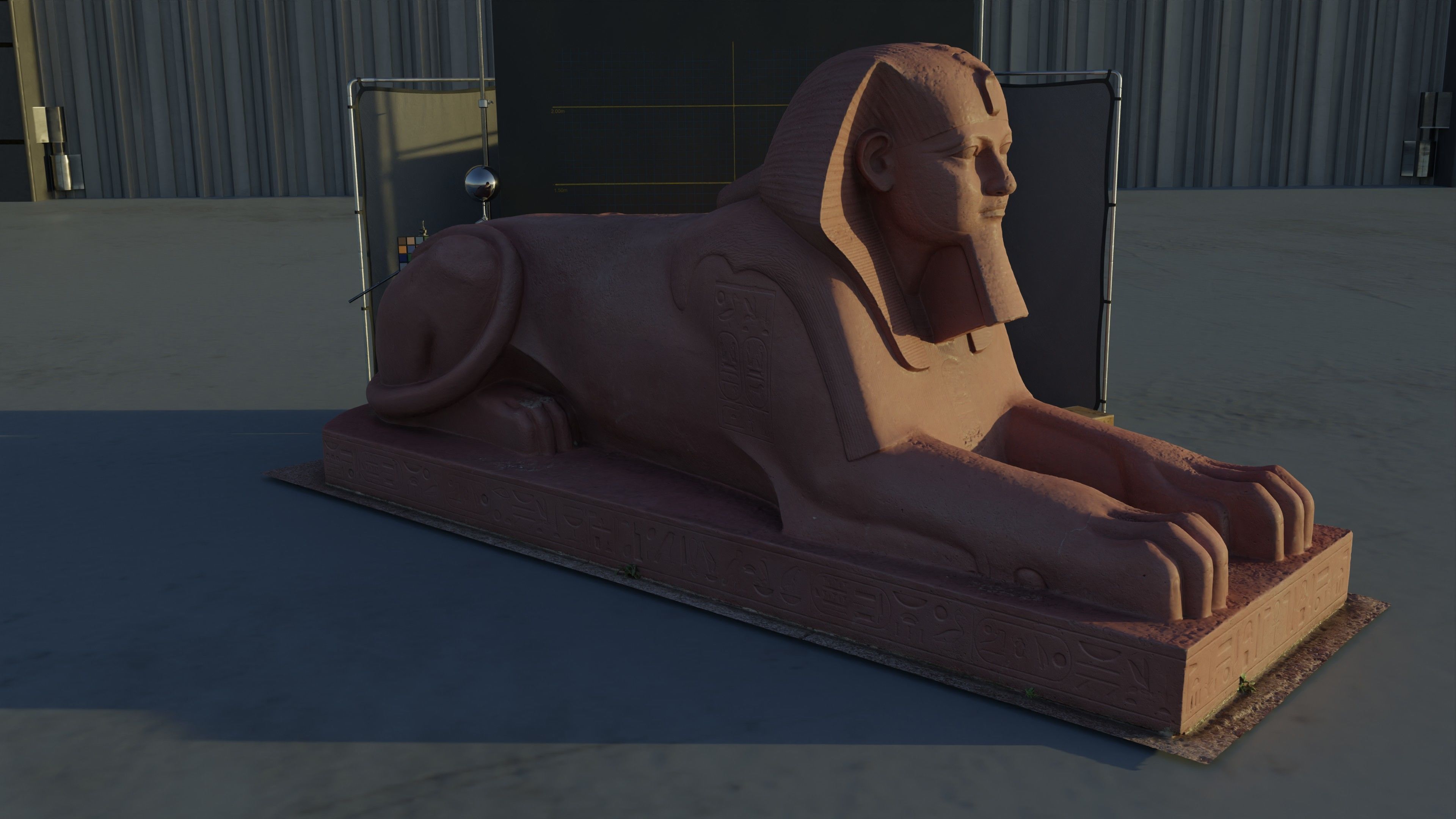 3D model Photogrammetry Model of a Sphinx statue VR / AR / low-poly ...