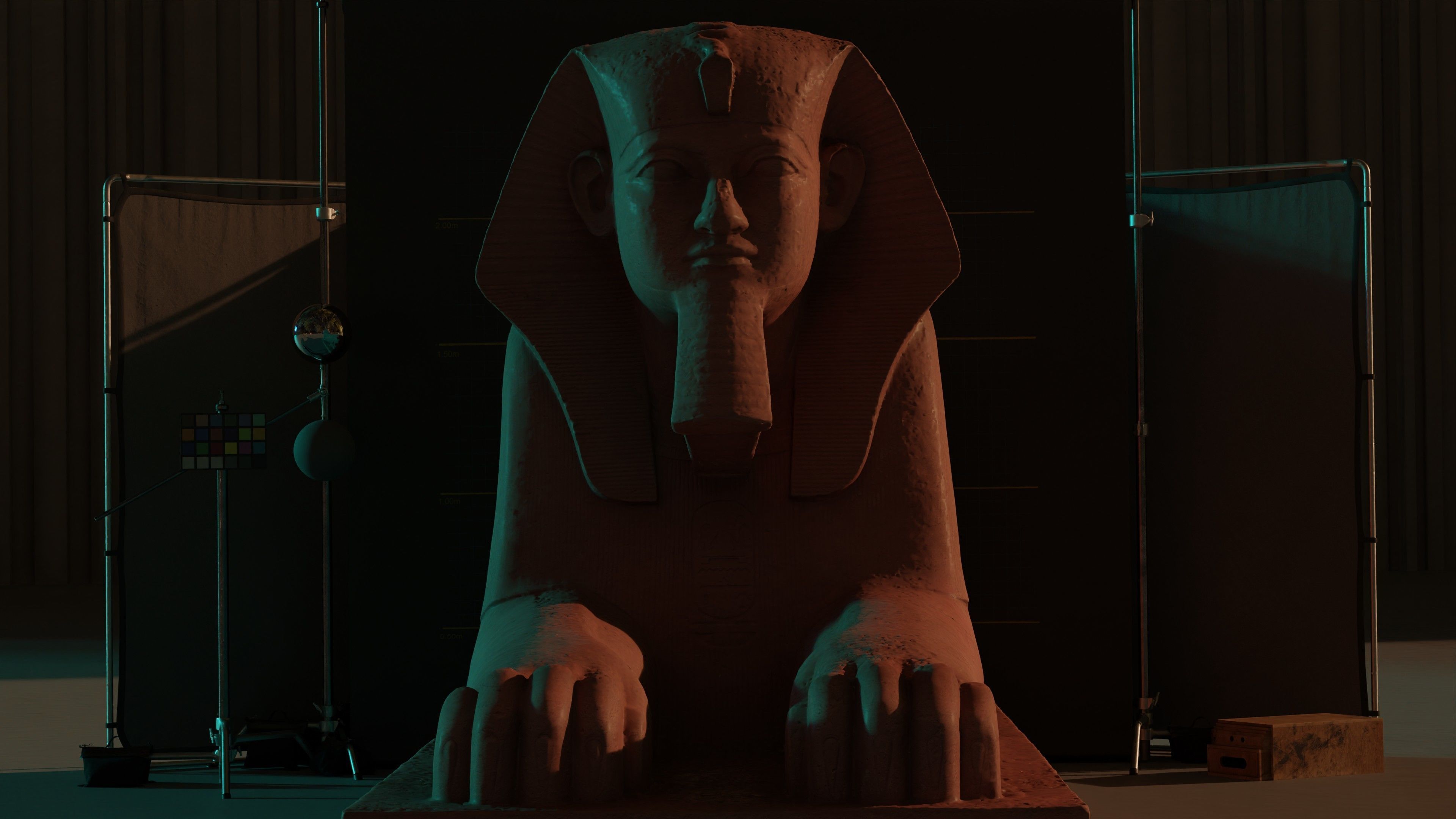 3D model Photogrammetry Model of a Sphinx statue VR / AR / low-poly ...