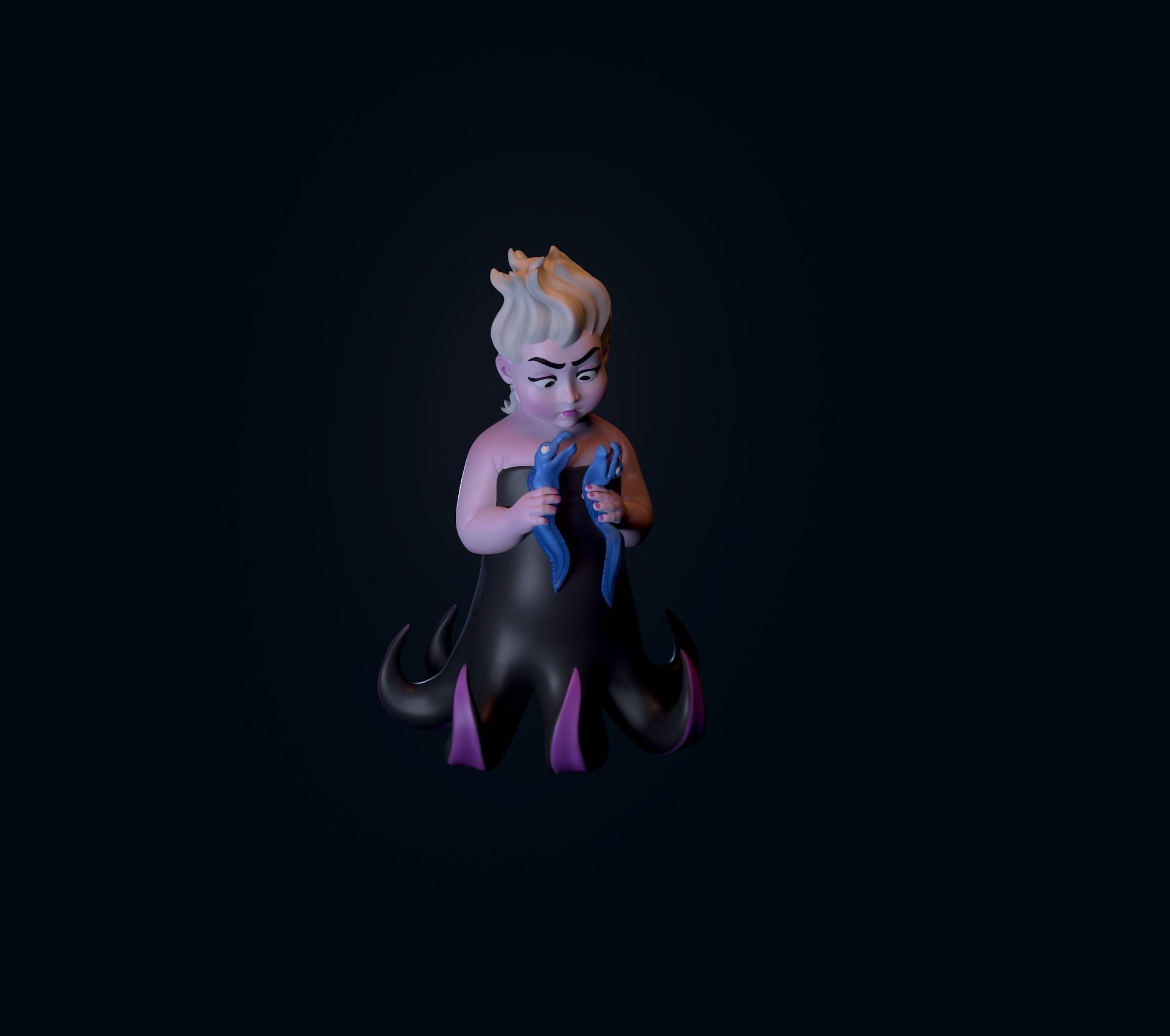 Little Ursula 3D model 3D printable | CGTrader