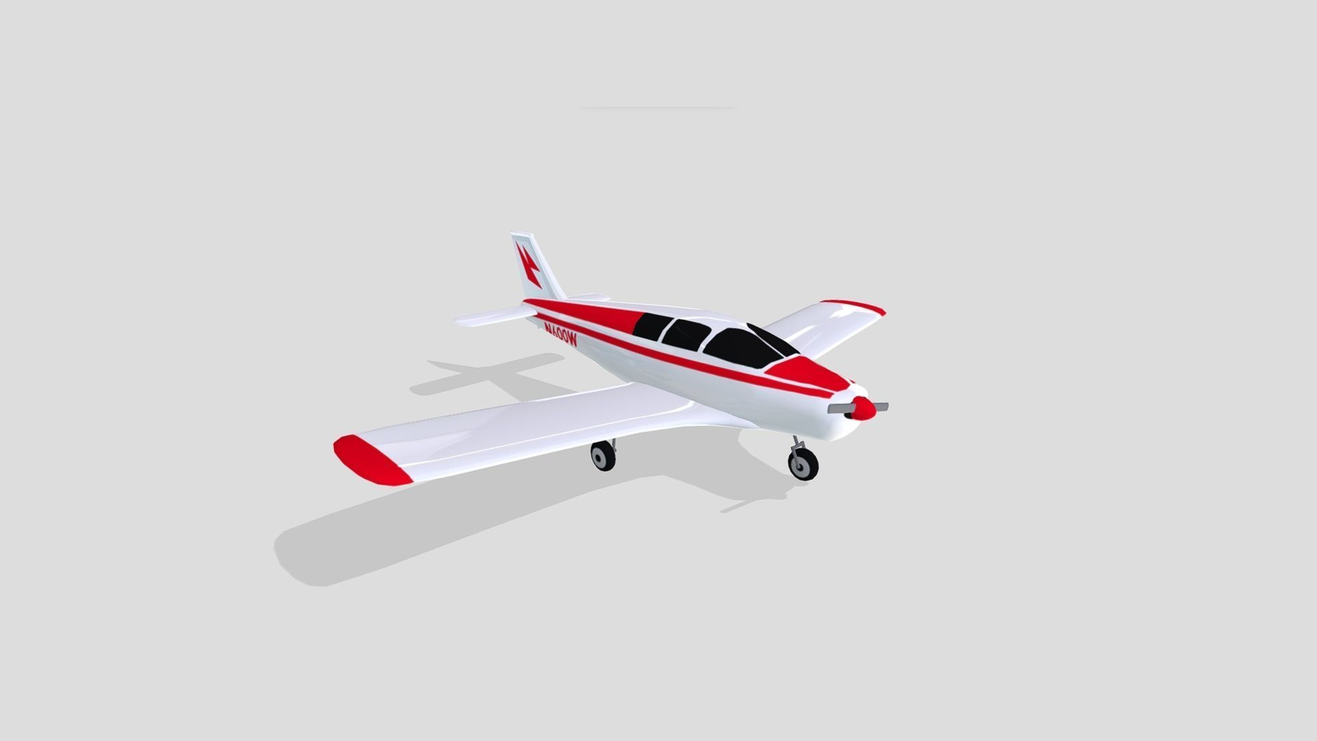 Piper PA28 Cherokee 3D model | CGTrader