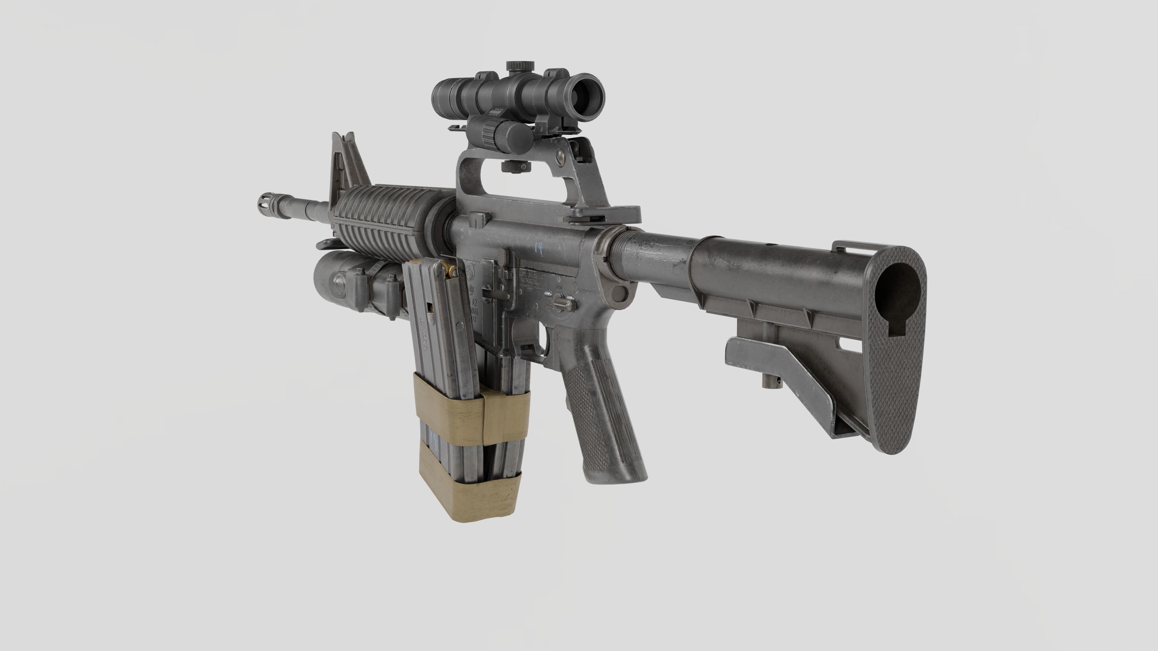 Assault Rifle 3D model | CGTrader