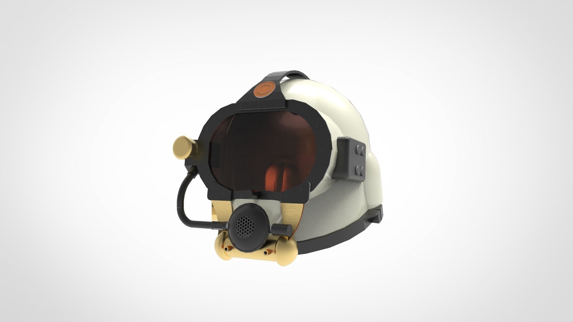 Diving helmet 3D model | CGTrader
