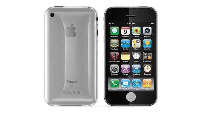 Apple iPhone 3G White 3D model | CGTrader