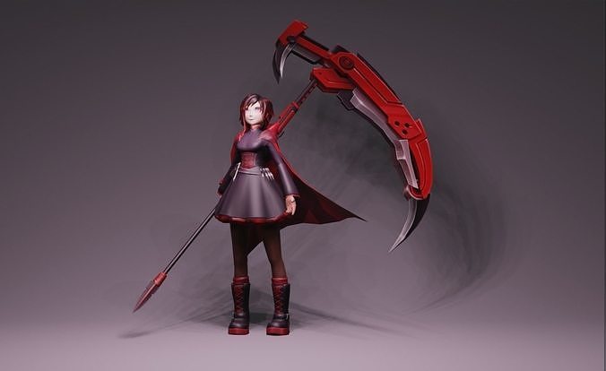 Anime Character - Rose 3D model | CGTrader