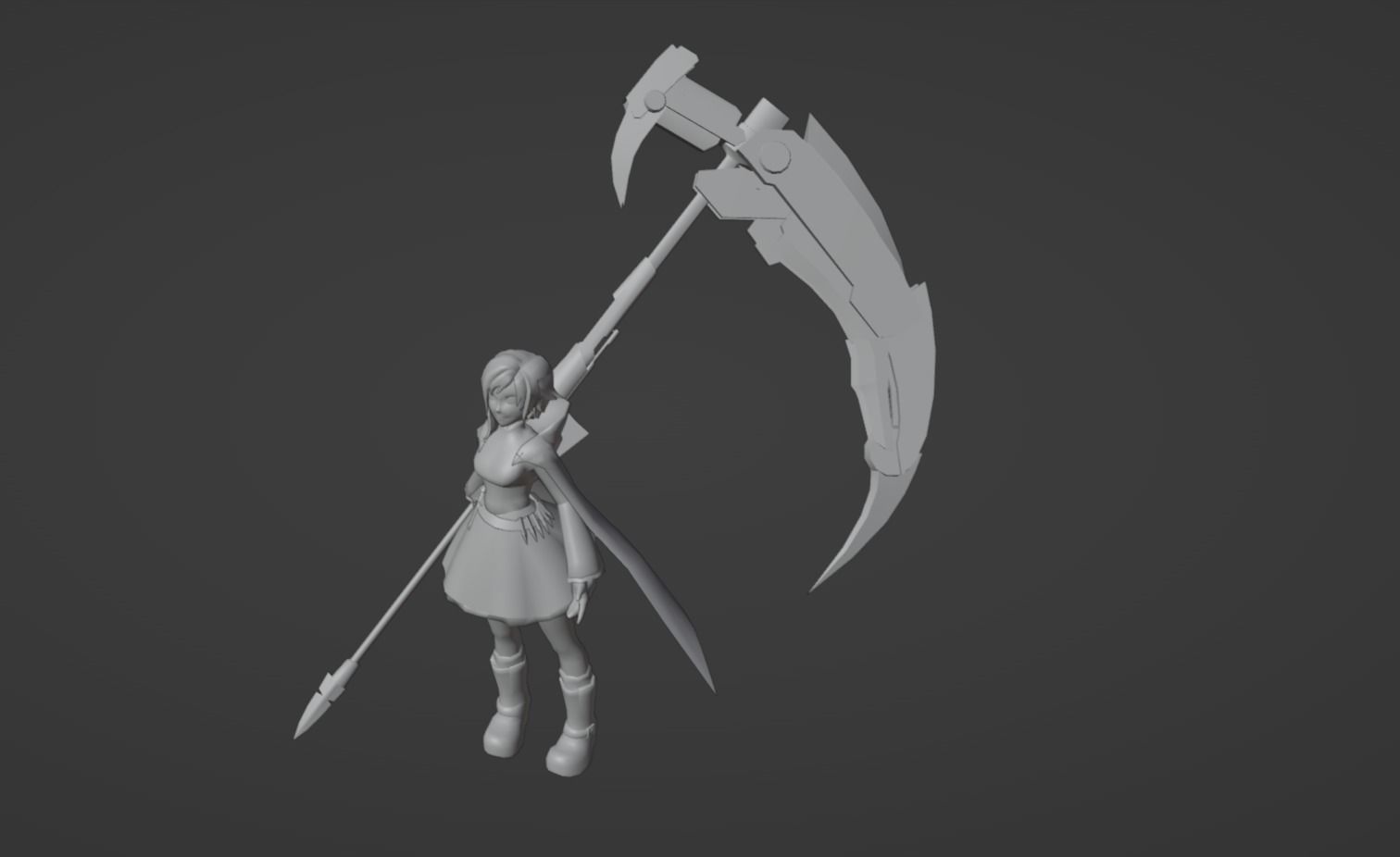 Anime Character - Rose 3D model | CGTrader