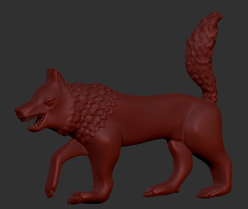 Lobo relieve heraldico 3D model | CGTrader
