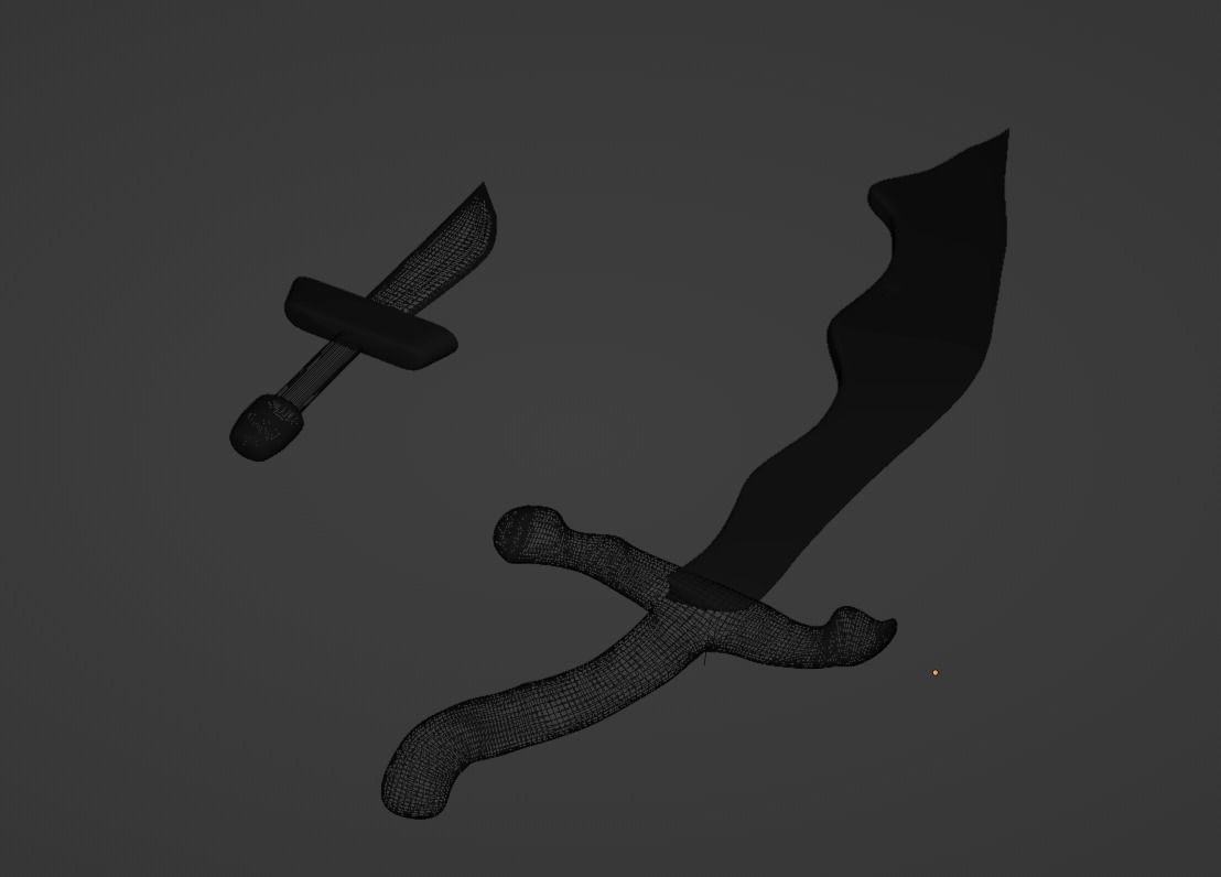 OSRS Dragon Scimitar and DDS 3D model | CGTrader