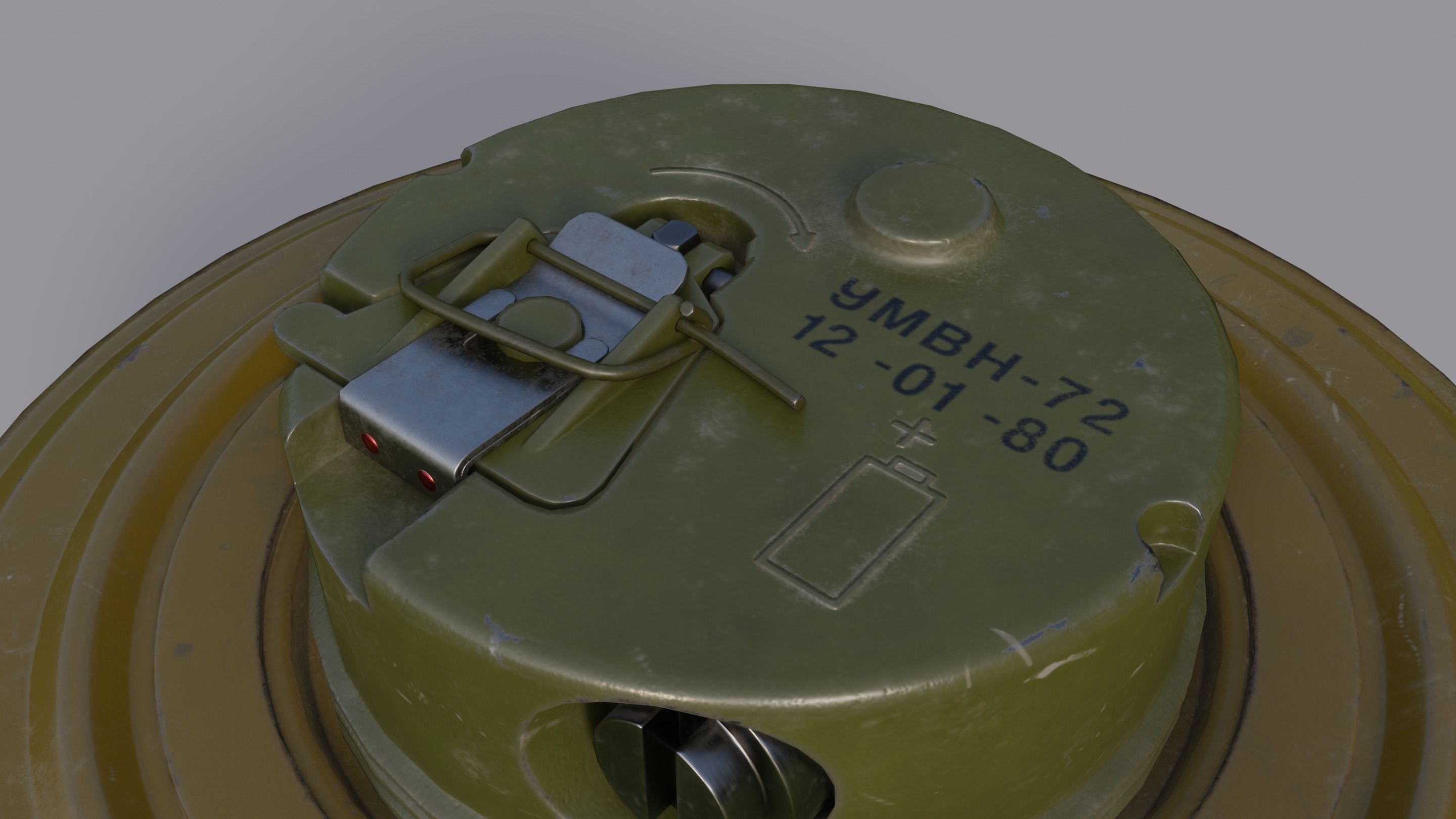 3D model TM-72 Soviet Anti-Tank Mine VR / AR / low-poly | CGTrader