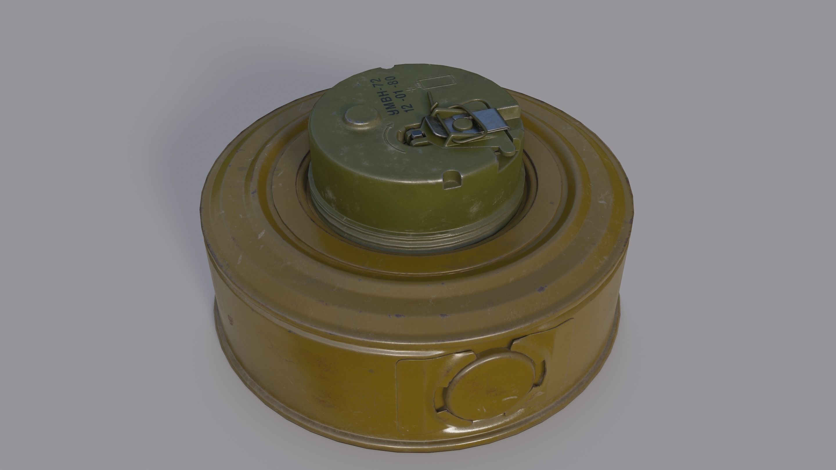 3D model TM-72 Soviet Anti-Tank Mine VR / AR / low-poly | CGTrader
