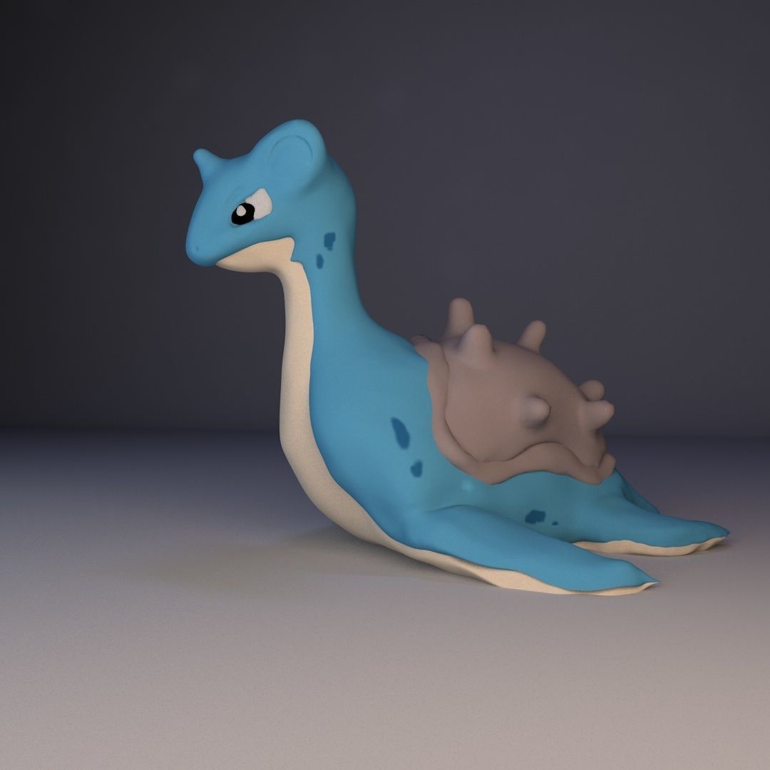 3D Printable Lapras Pokemon Model 3D model 3D printable | CGTrader