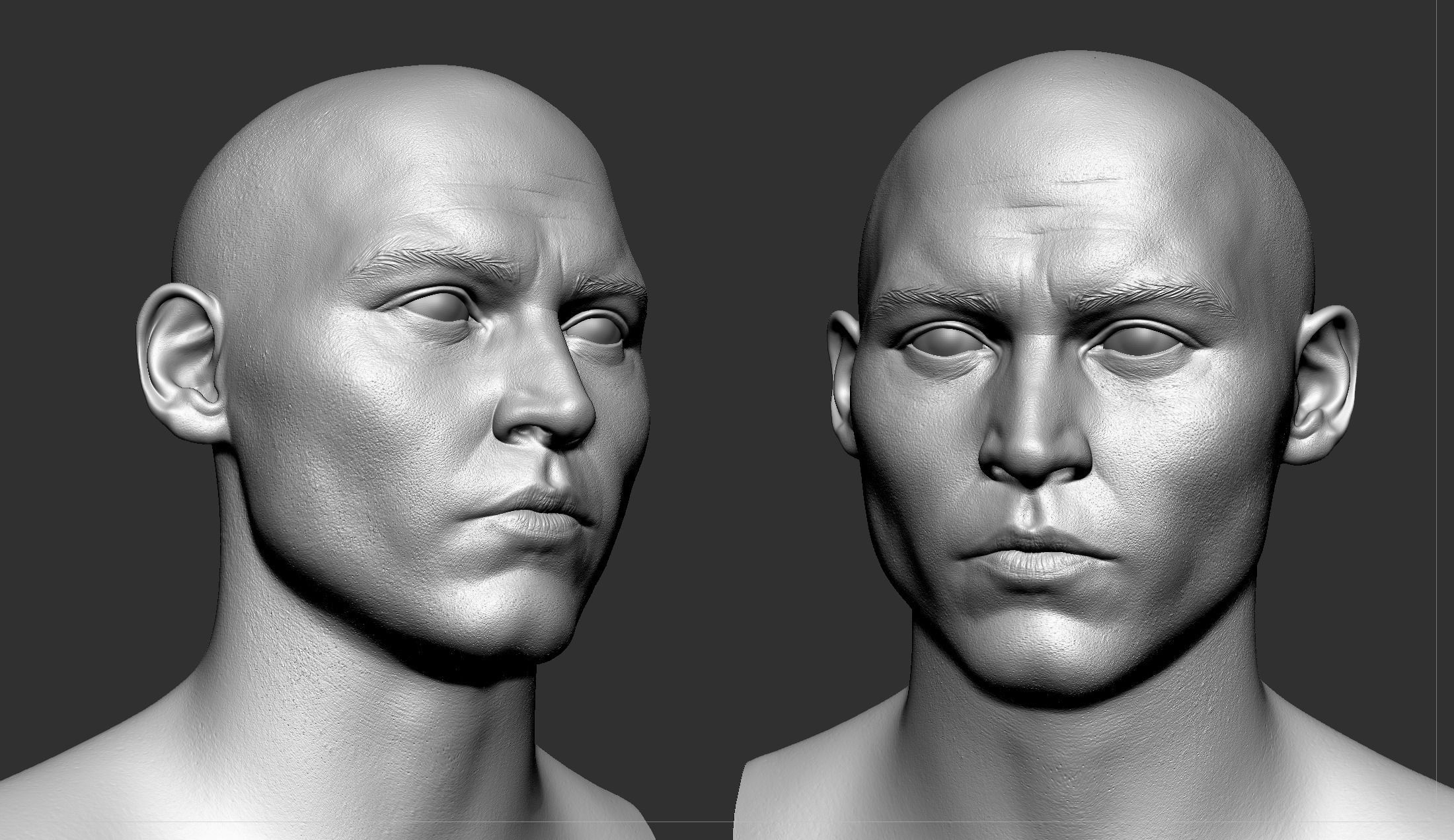 Johnny Depp Head 3D model | CGTrader