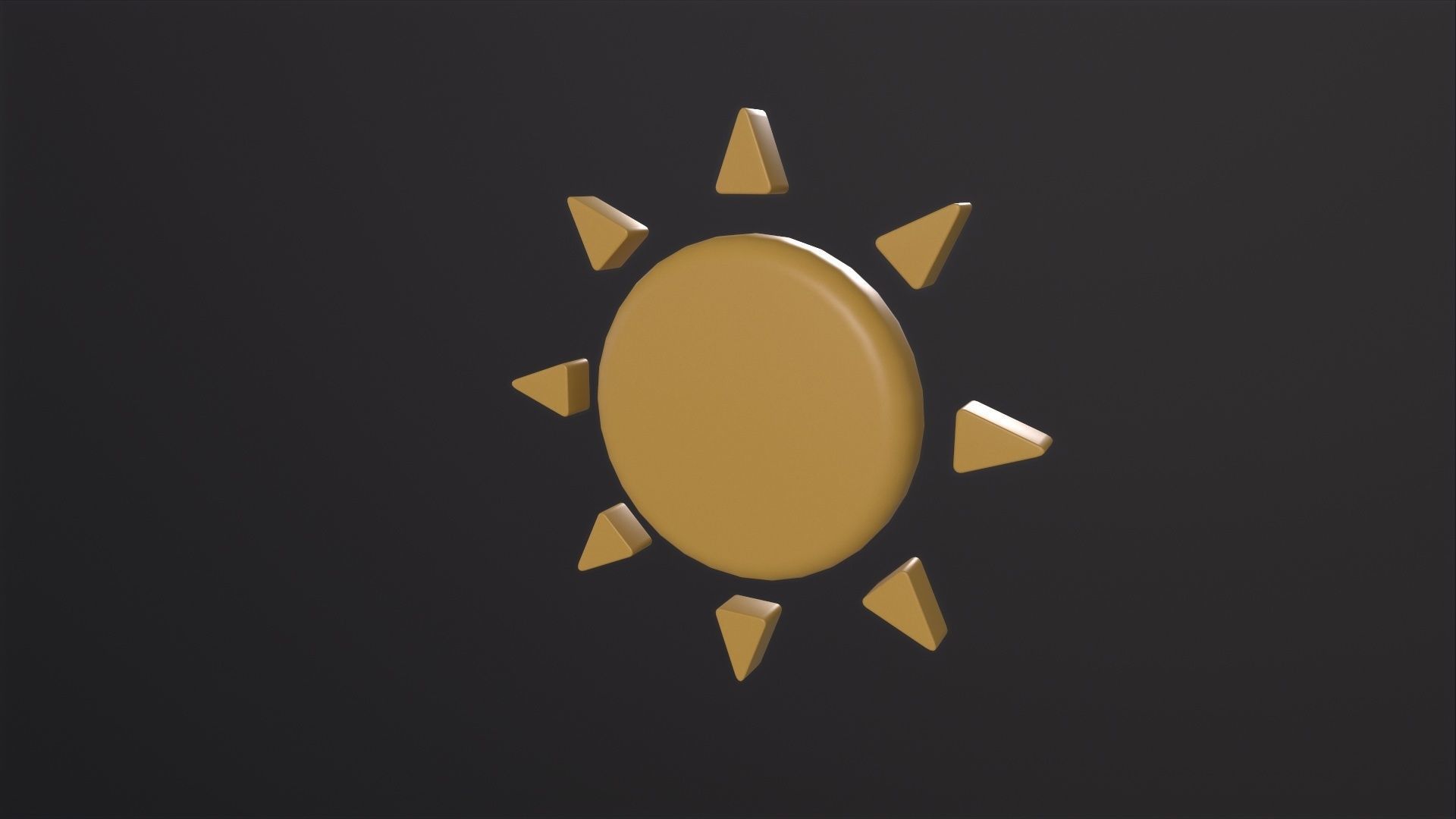 3D model SUN icon 3D Model VR / AR / low-poly | CGTrader