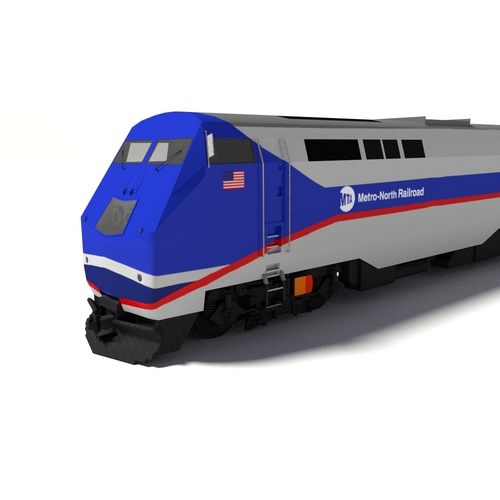 metro-north train 3D Model OBJ FBX DXF STL BLEND | CGTrader.com