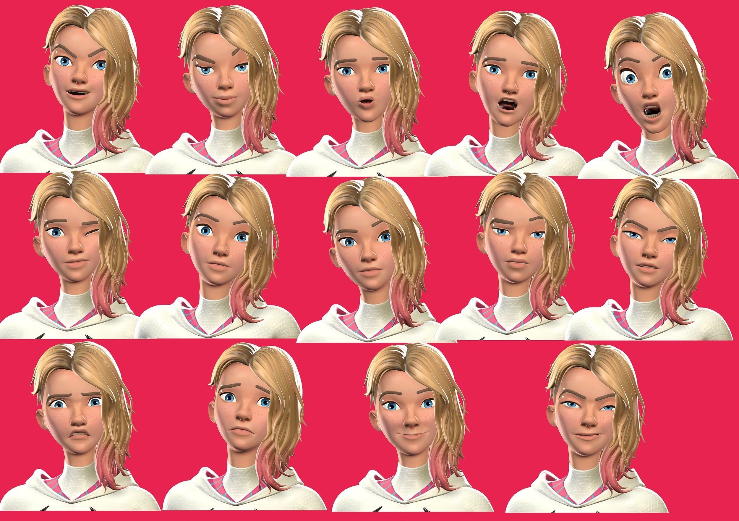 3D model Gwen Stacy full package VR / AR / low-poly | CGTrader