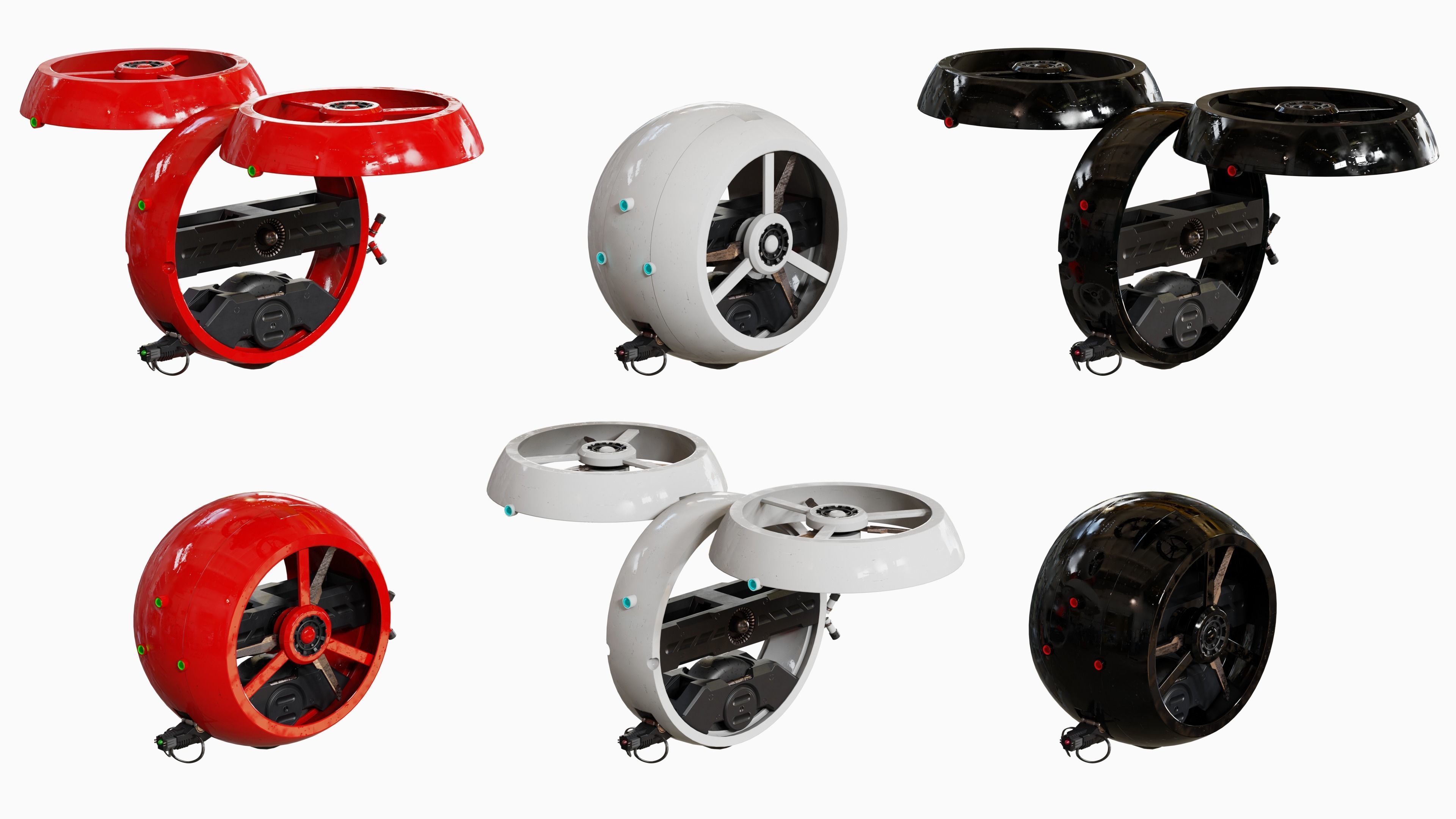 MonoDrone 3D model rigged | CGTrader