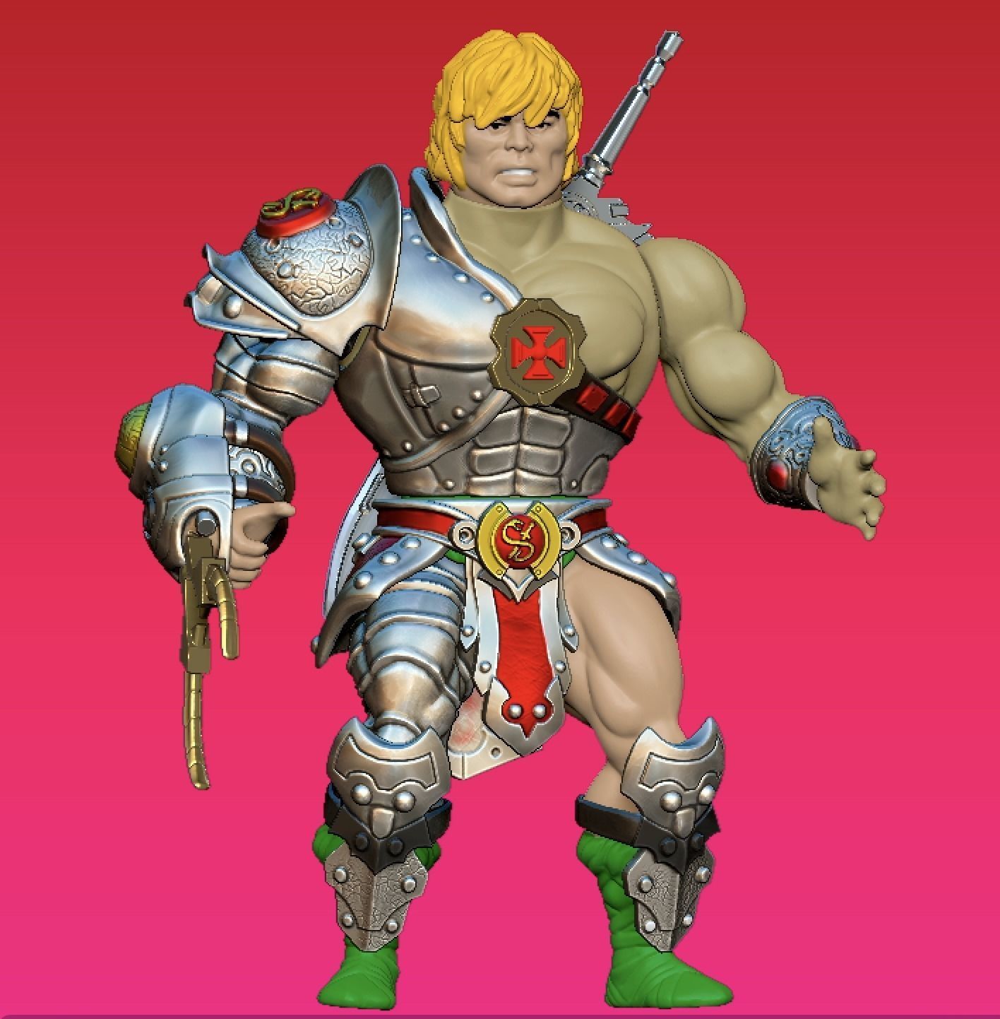 Heman Snake Armor 3D model 3D printable | CGTrader