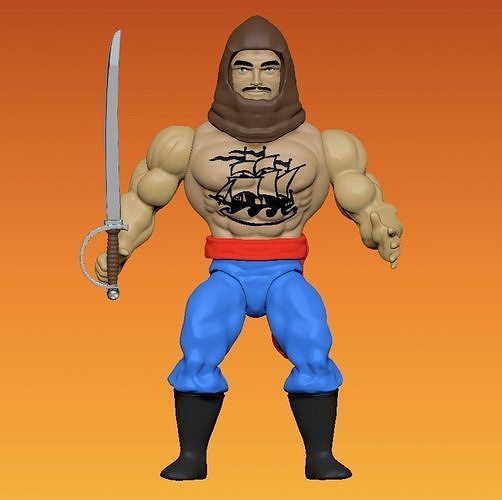 Captain Drake 3D model 3D printable | CGTrader