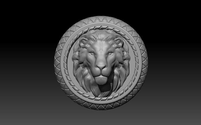 lion face free 3D model | CGTrader