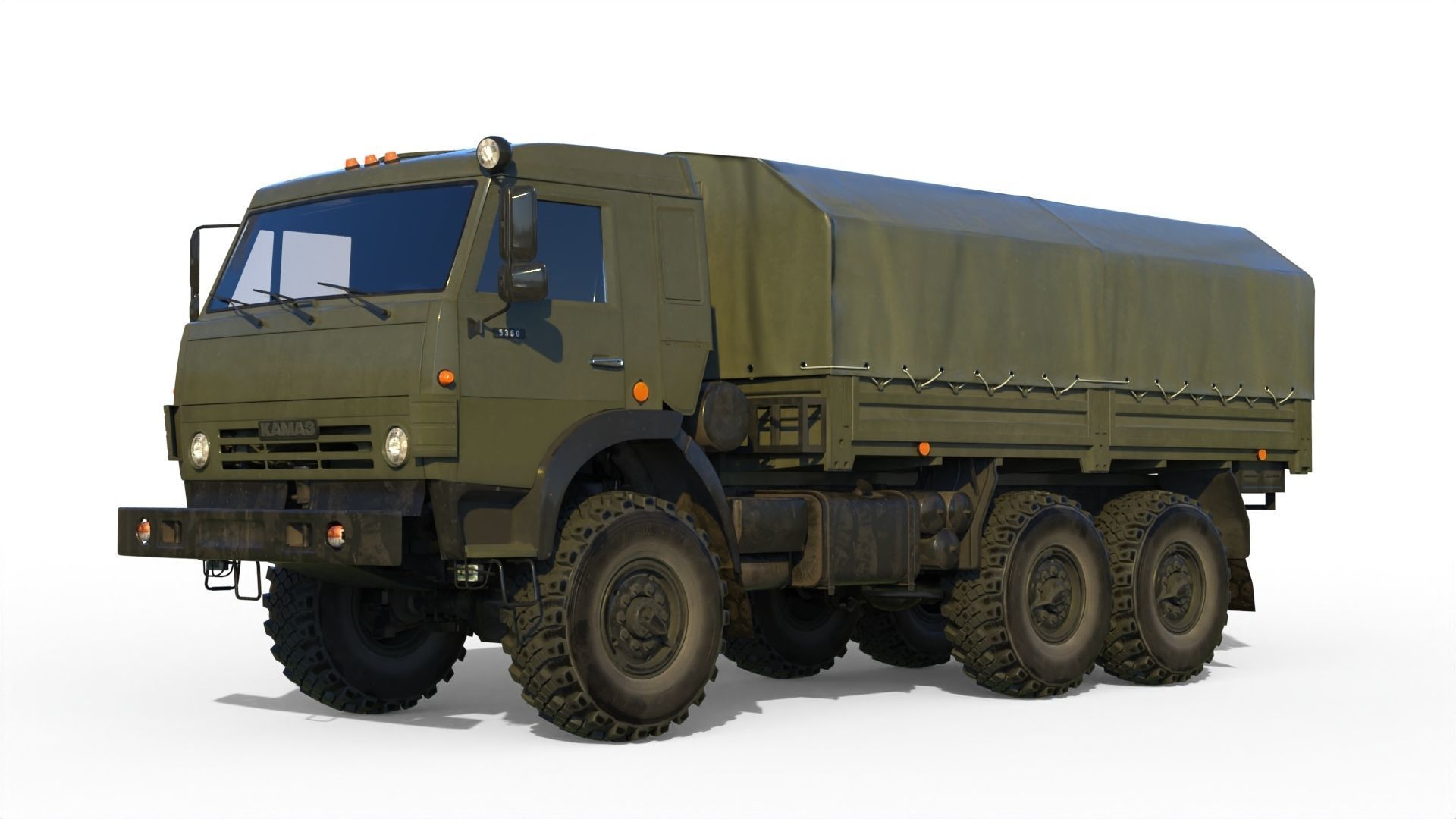 Kamaz 5350 General utility truck 3D model | CGTrader