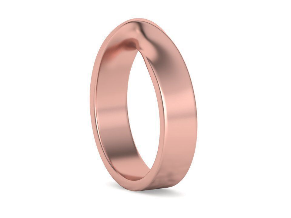 Mobius Wedding Band 5mm wide Infinity Love Ring 4-11US 3D model 3D ...