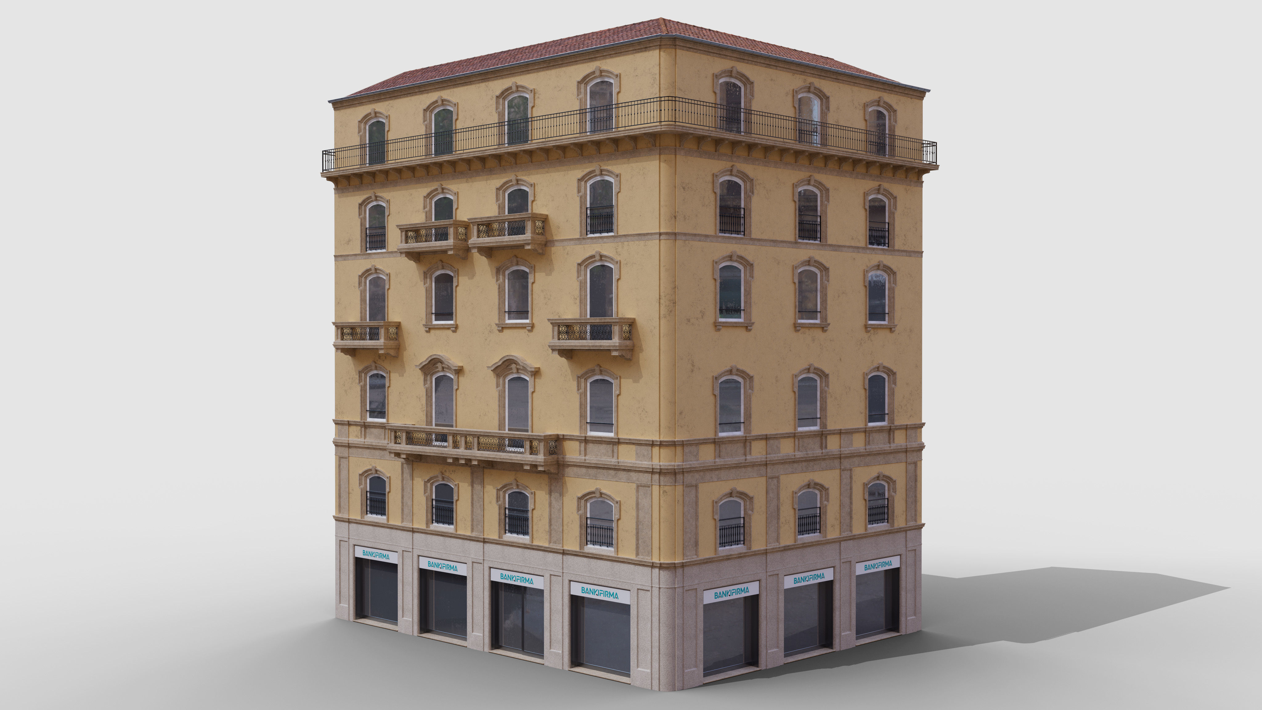Classic Italian Building 3D model | CGTrader