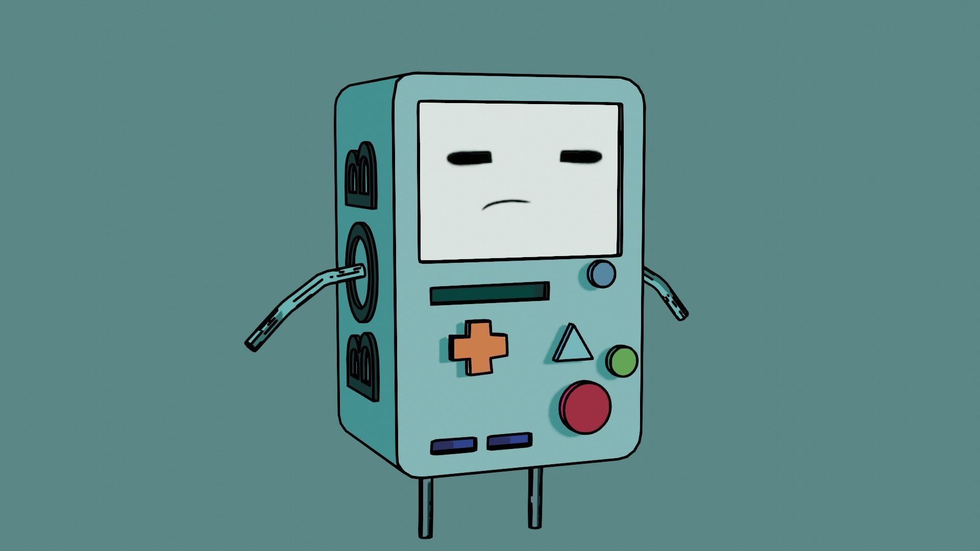 3D model BMO Adventure Time 2D style VR / AR / low-poly | CGTrader