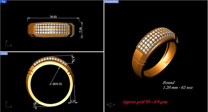 Round Way Stripe 3D model | CGTrader