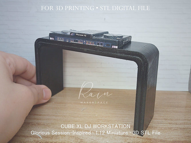 Miniature Dj Workstation 3D model 3D printable | CGTrader